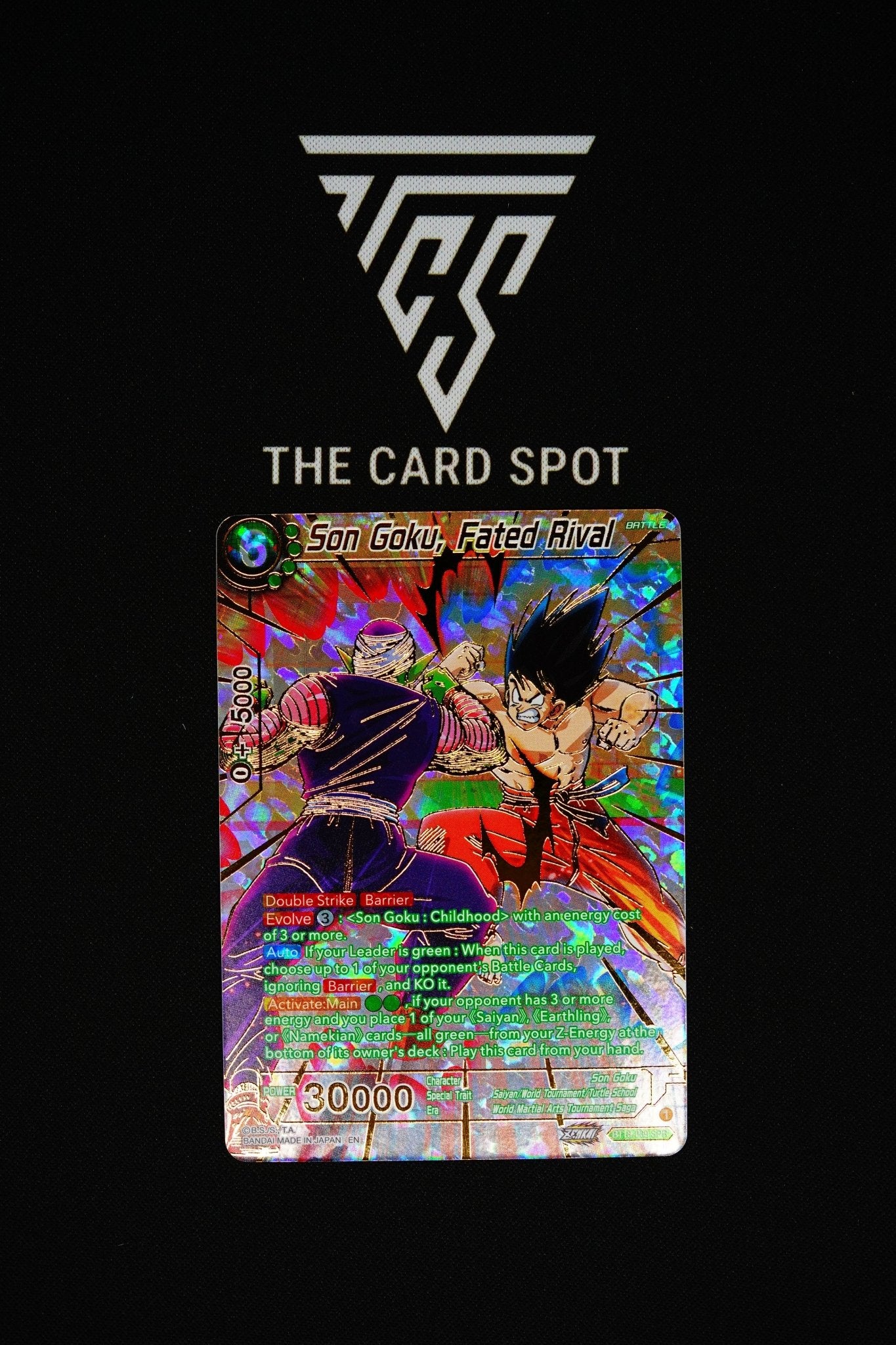 BT18-069 SPR - Son Goku, Fated Rival - Dragon Ball TCG – THE CARD SPOT PTY LTD.