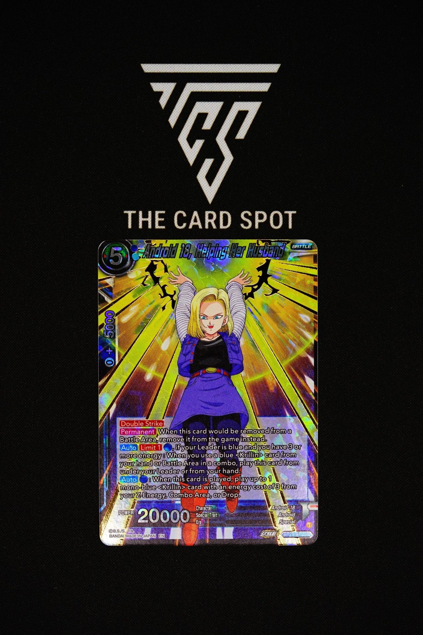 BT20-041 SR - Android 18 Helping Her Husband - Dragon Ball TCG – THE CARD SPOT PTY LTD.