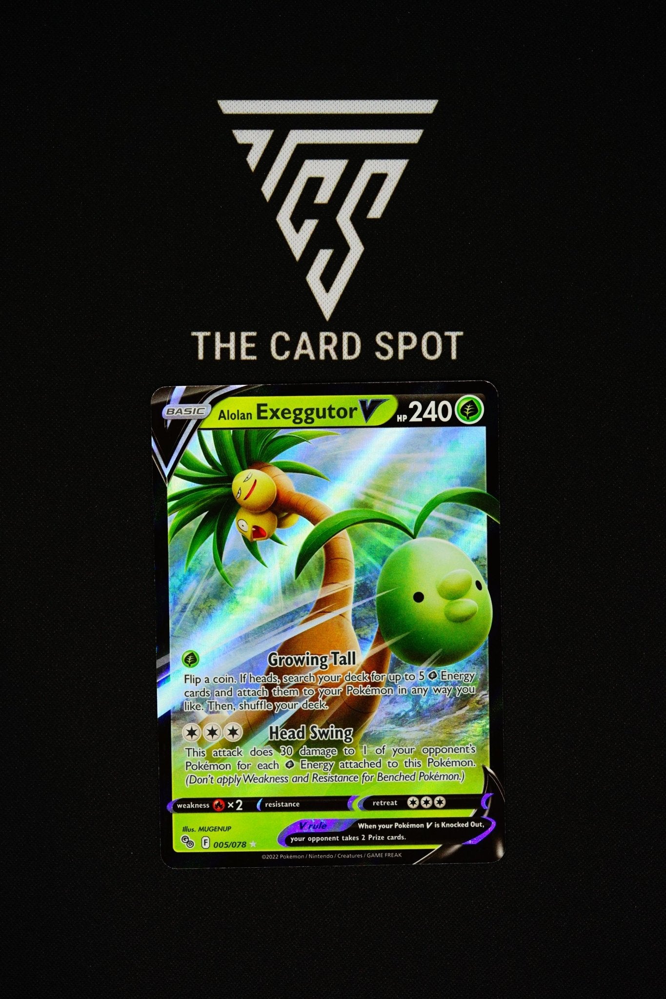 005/078 Alolan Exeggutor V - Pokemon TCG – THE CARD SPOT PTY LTD.