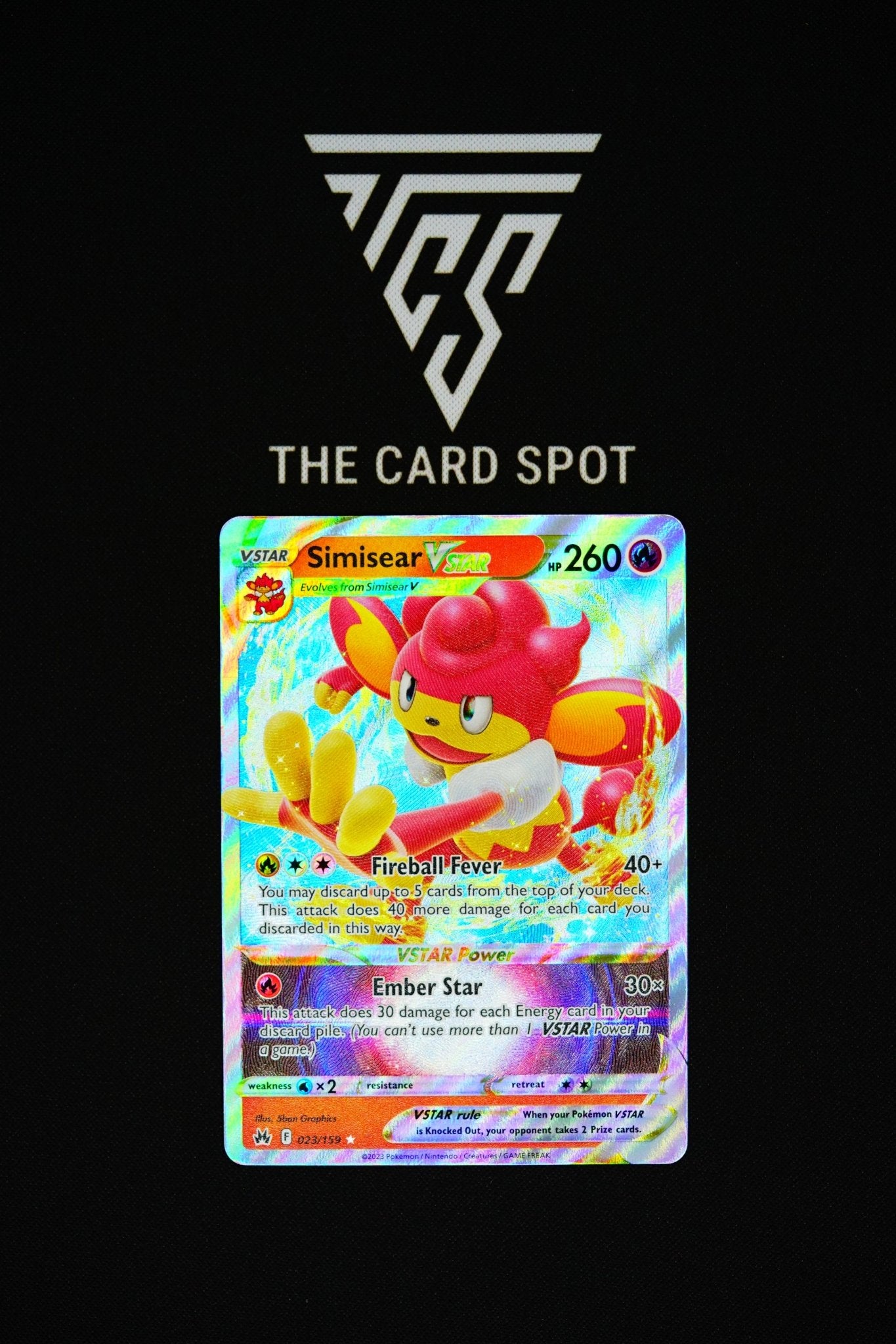 023/159 - Simisear VSTAR - Pokemon TCG – THE CARD SPOT PTY LTD.