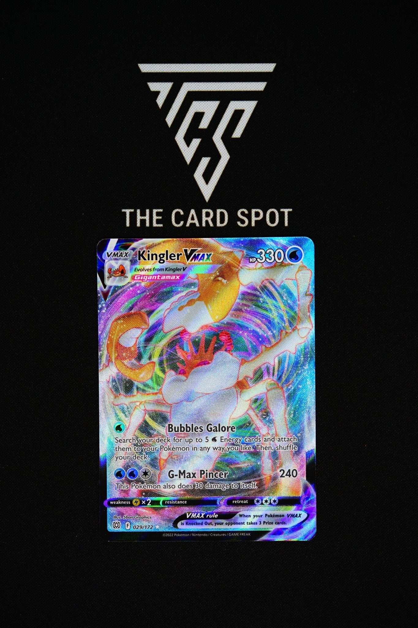 029/172 Kingler VMAX - Pokemon TCG – THE CARD SPOT PTY LTD.