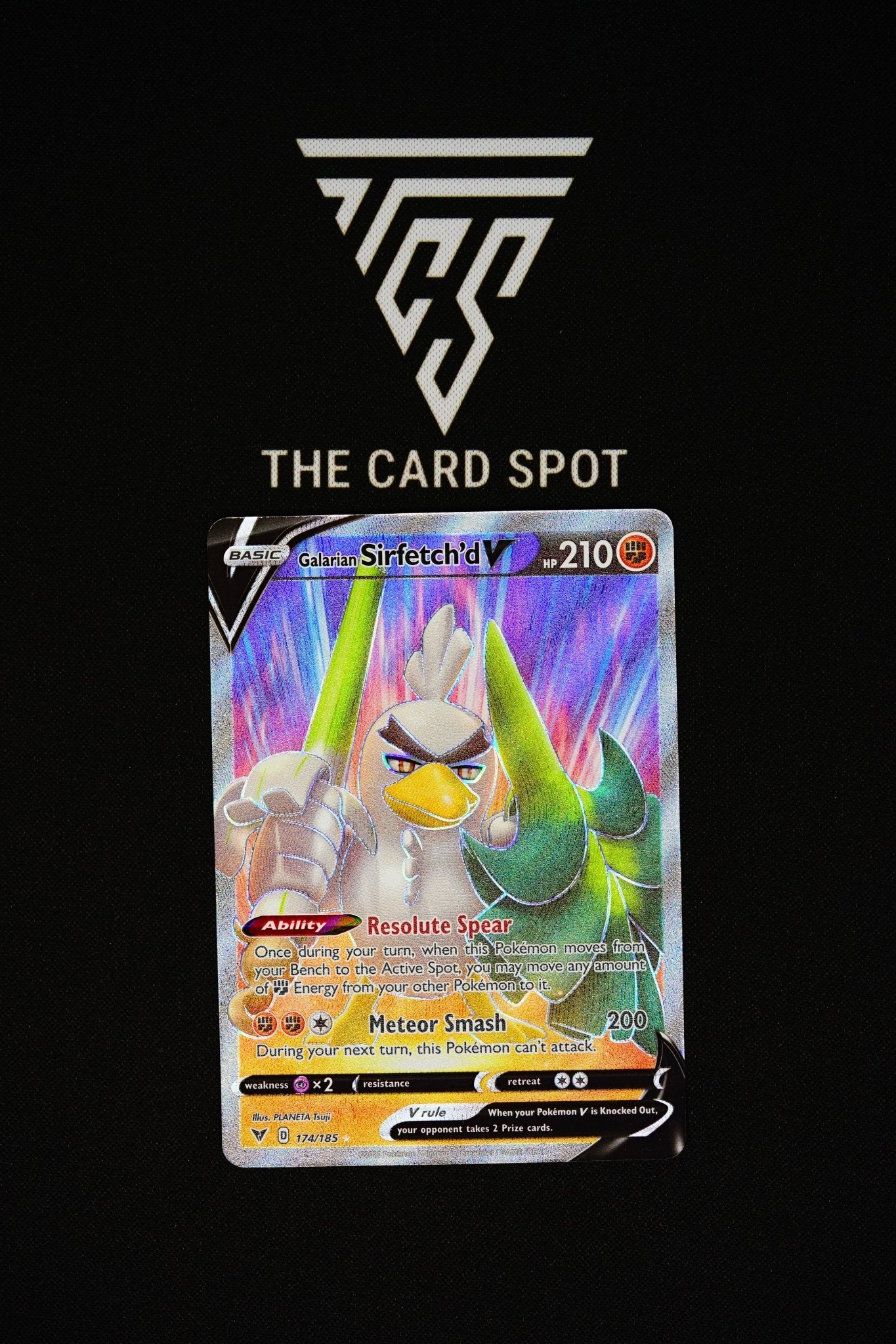 174/185 - Galarian Sirfetch'd V - Pokemon TCG – THE CARD SPOT PTY LTD.