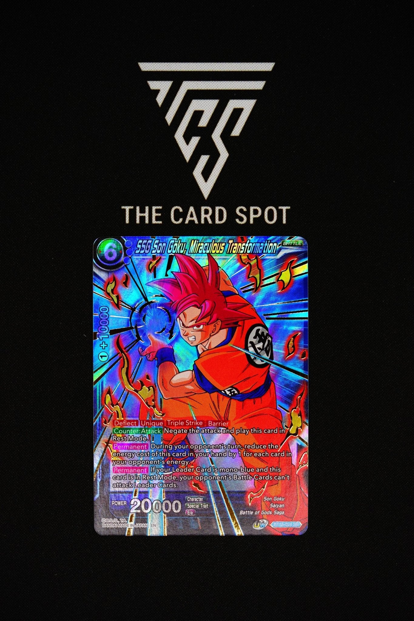 BT16-024 SR - SSG Son Goku, Miraculous Transformation - Dragon Ball TC – THE CARD SPOT PTY LTD.