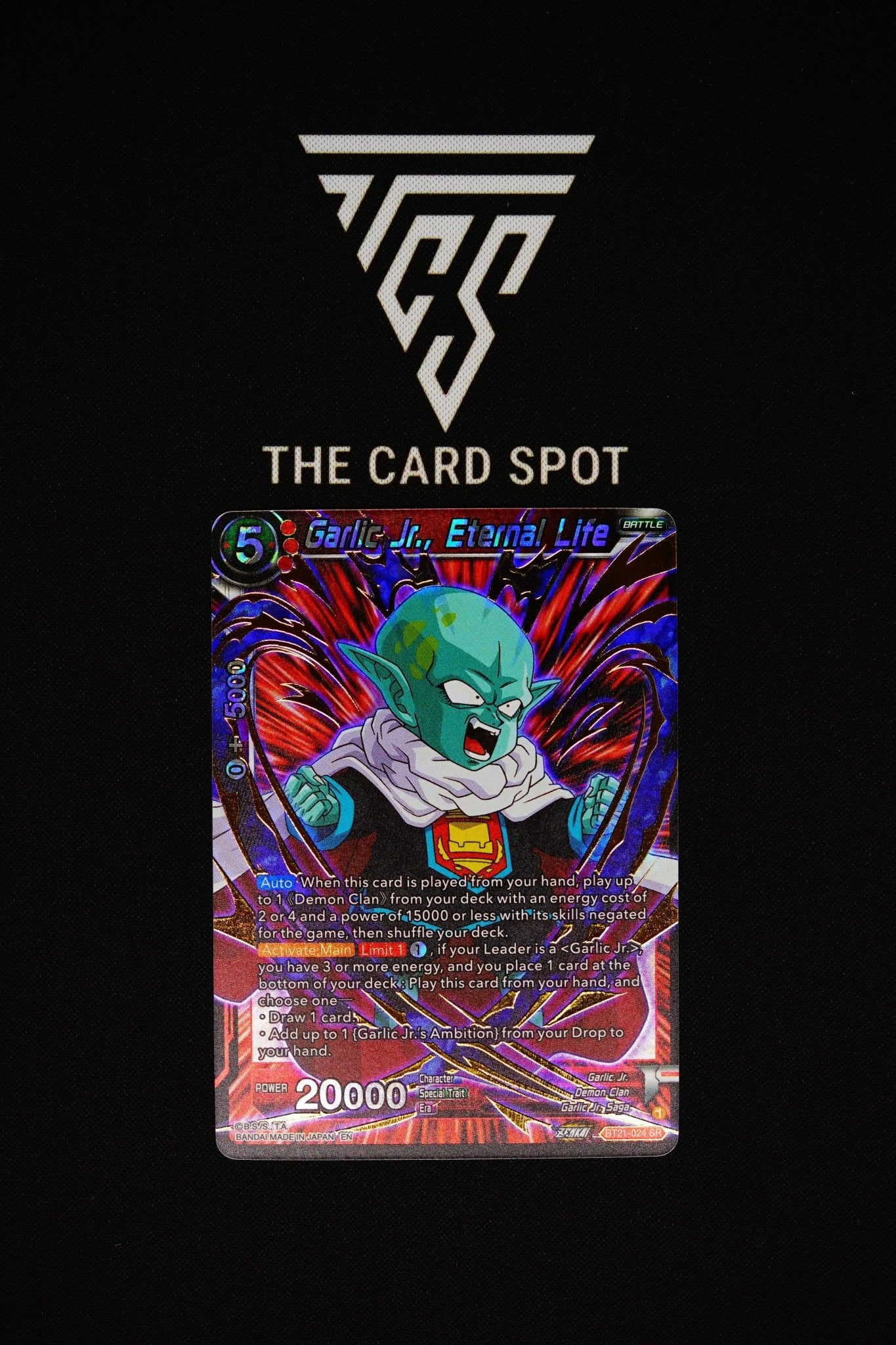 BT21-024 SR - Garlic Jr. Eternal Life - Dragon Ball TCG – THE CARD SPOT PTY LTD.