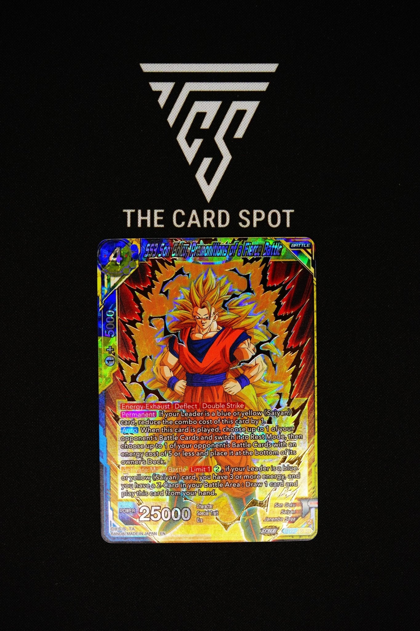 BT22-135 SR - SS3 Son Goku, Premonitions of a Fierce Battle - Dragon B – THE CARD SPOT PTY LTD.