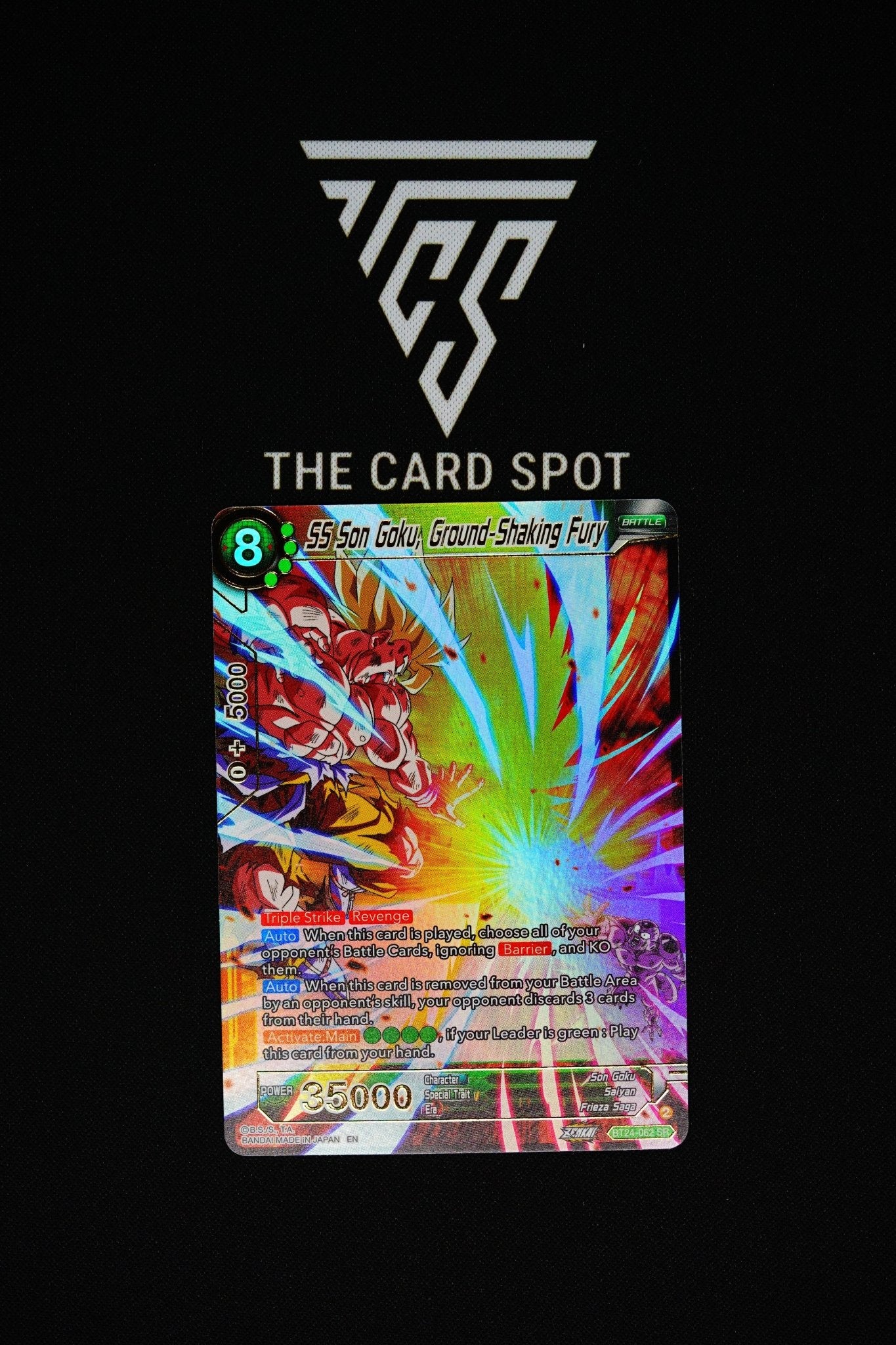 BT24-062 SR - SS Son Goku, Ground-Shaking Fury - Dragon Ball TCG – THE CARD SPOT PTY LTD.