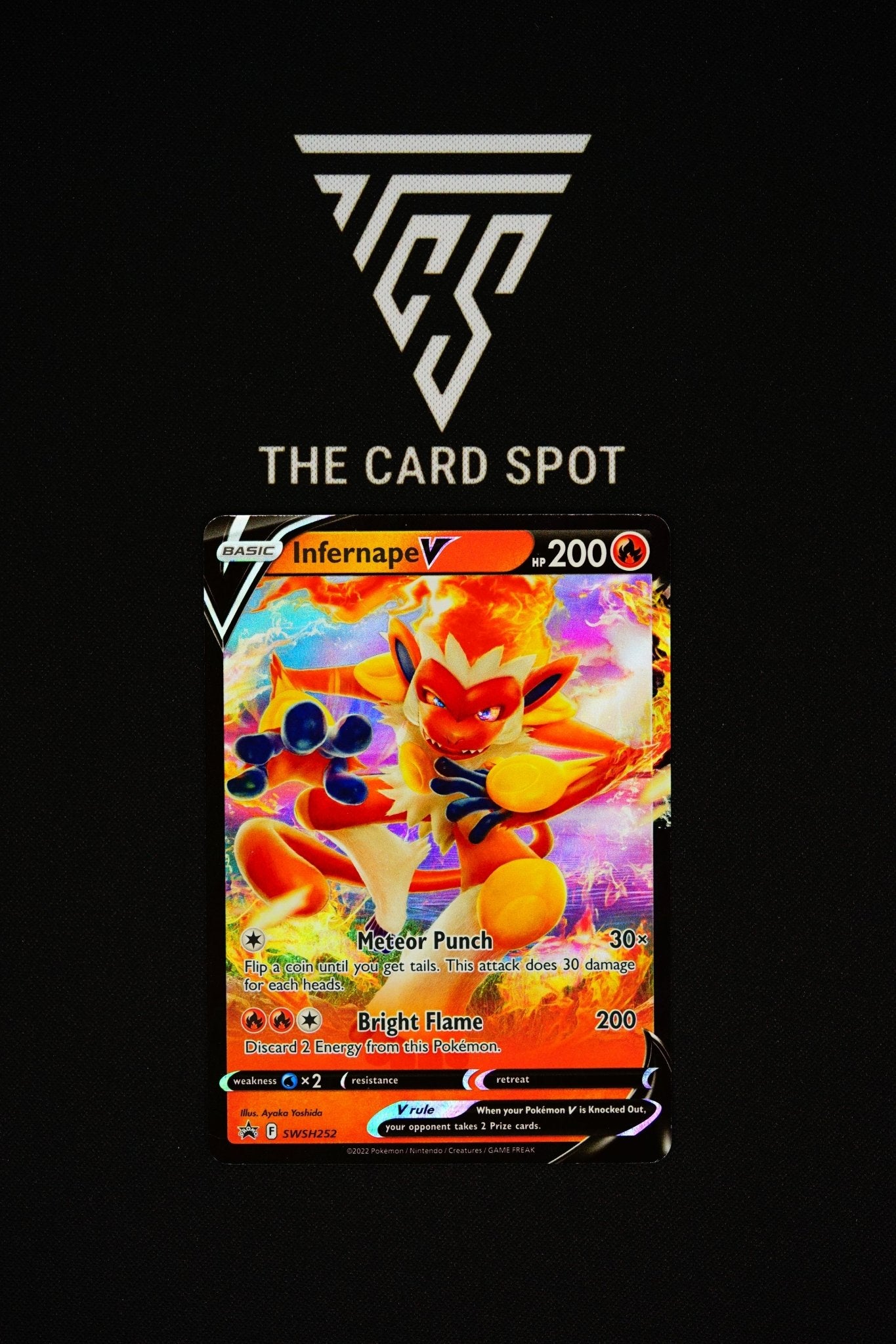 SWSH252 Infernape V - Pokemon TCG – THE CARD SPOT PTY LTD.