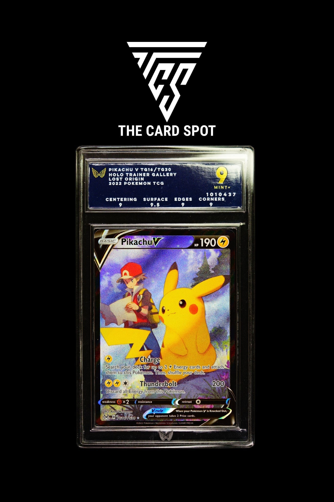 TG16/TG30 Pikachu V ARK 9 - Pokemon TCG – THE CARD SPOT PTY LTD.