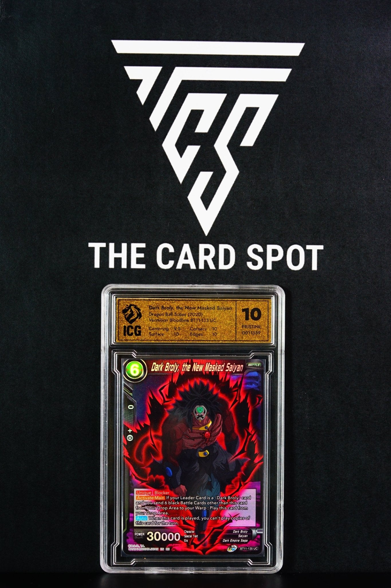 BT11-135 UC - Dark Broly, the New Masked Saiyan ICG 10 (PSA) Dragon ...